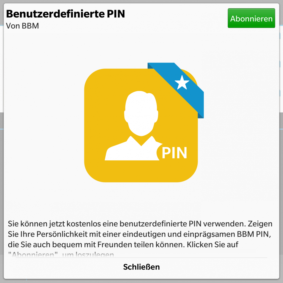 BBM - benutzerdefinierte BBM PIN wieder kostenlos | TechExplorer.de
