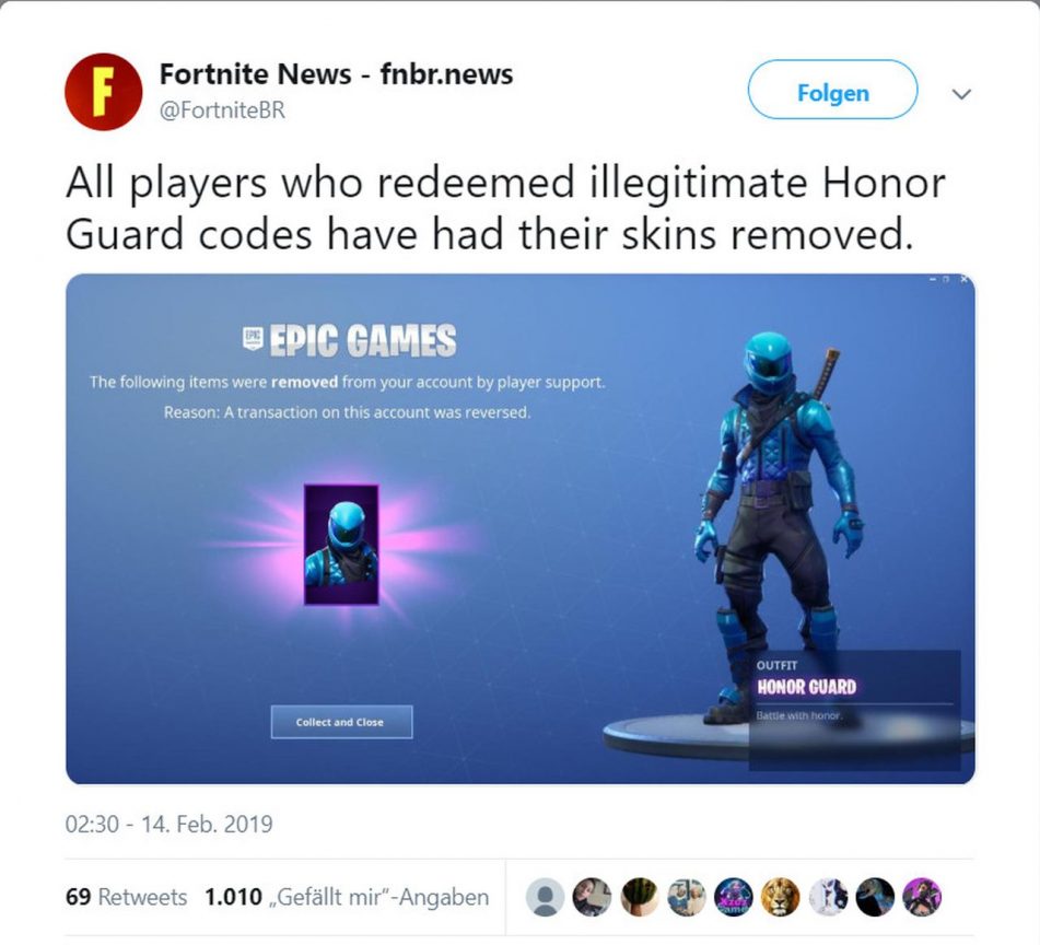 HONOR View 20 - HONOR Guard Fortnite Skin | TechExplorer.de